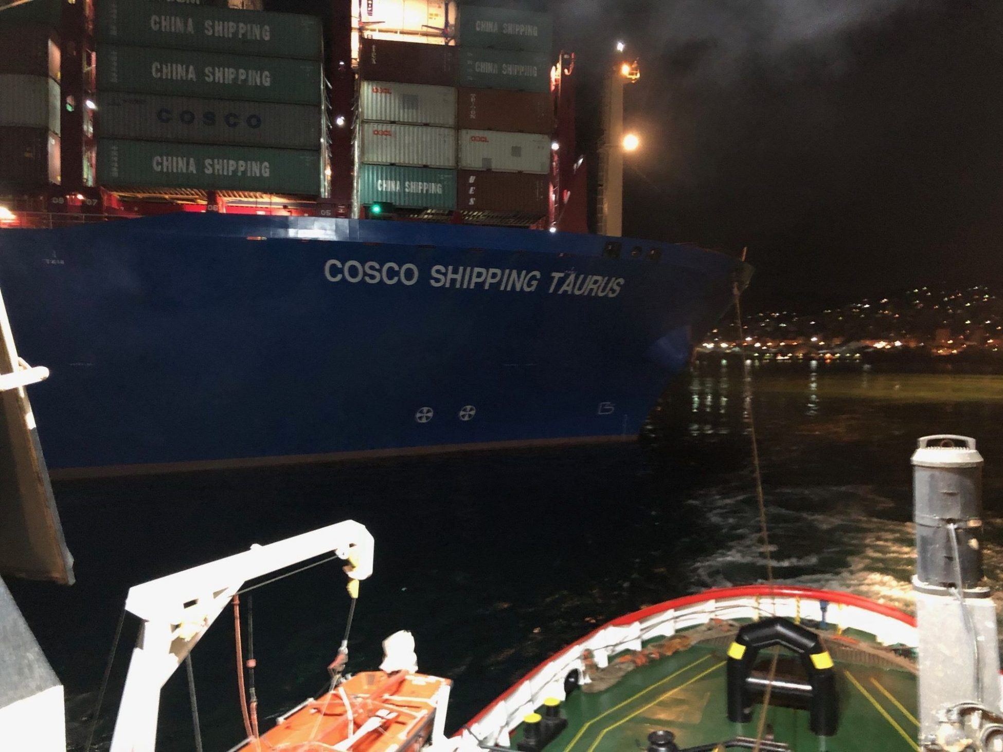 Δ. Βερνίκος: H Vernicos Tugs & Salvage υποδέχθηκε το Cosco Taurus ...