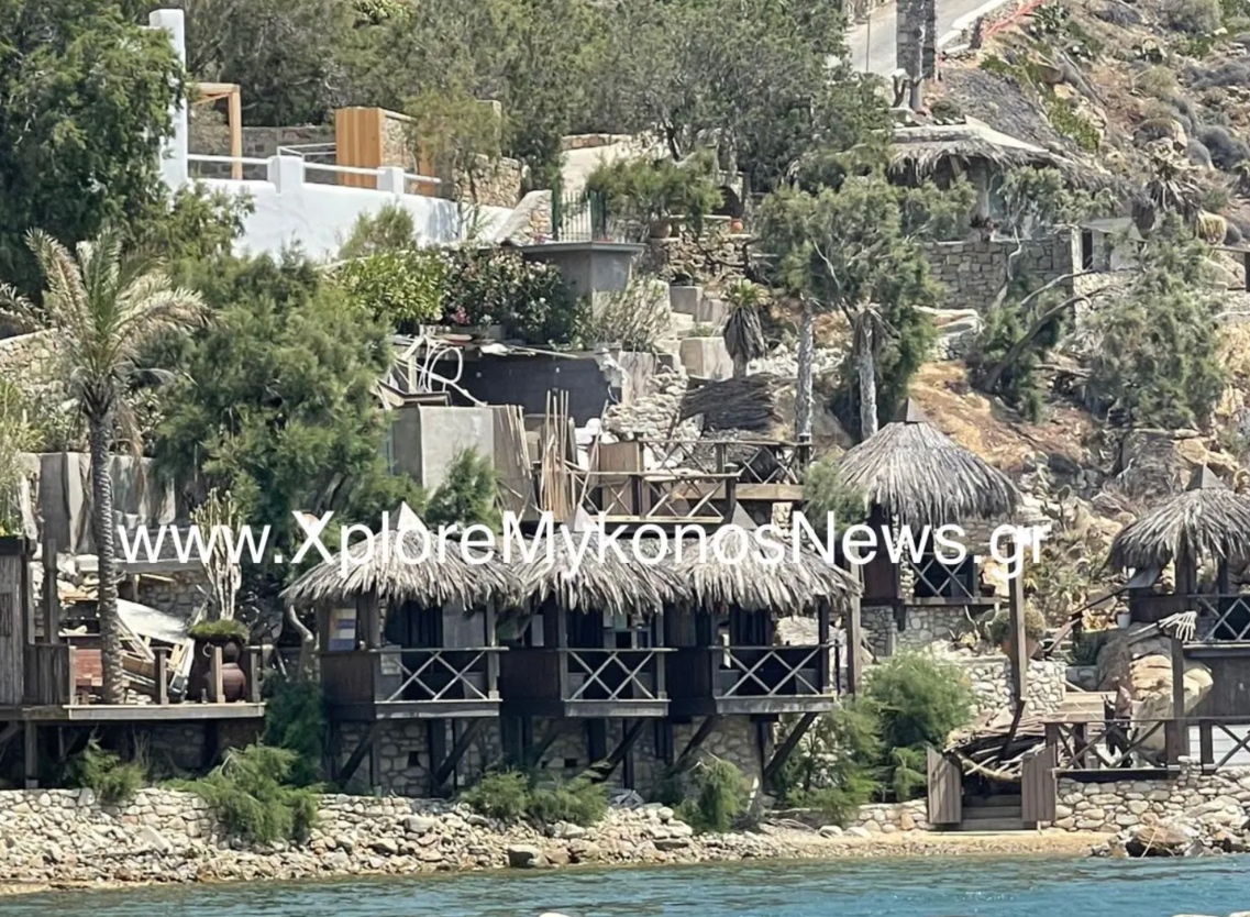 Μύκονος: Ξήλωσαν αυθαίρετες κατασκευές στην Ελιά - Mononews.gr