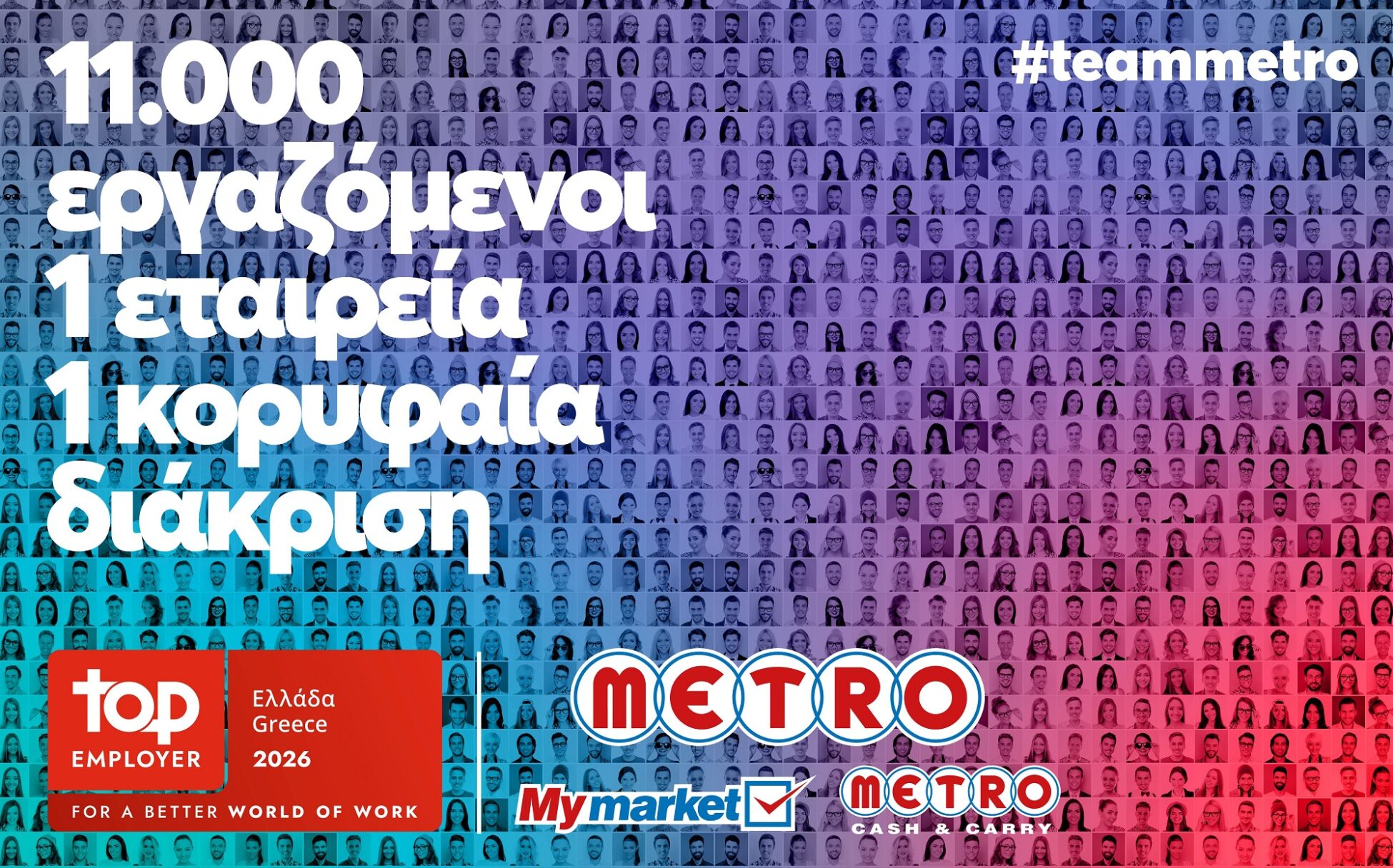 METRO (My market & METRO Cash & Carry): Top Employer και για το 2026 ...